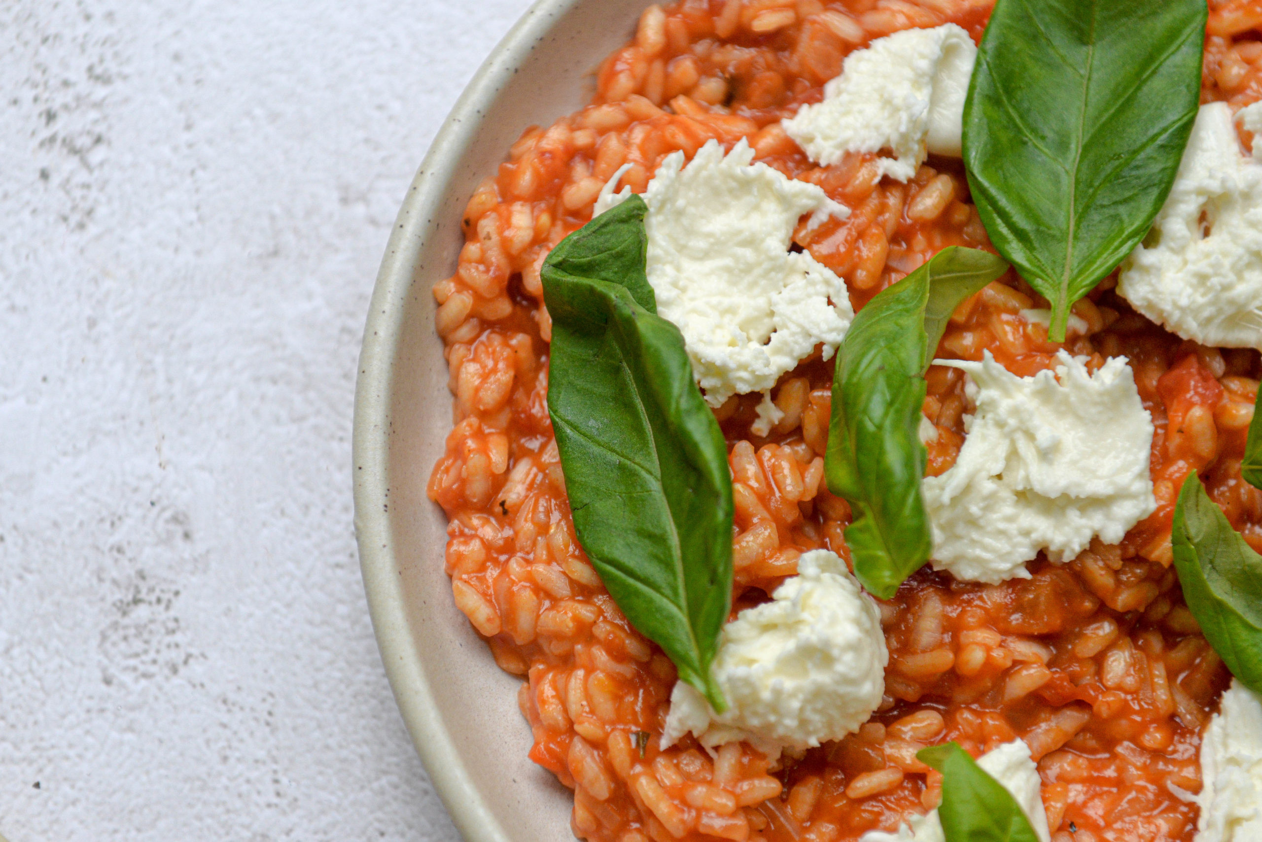 Tomato, Mozzarella & Basil Risotto - TOUT'S